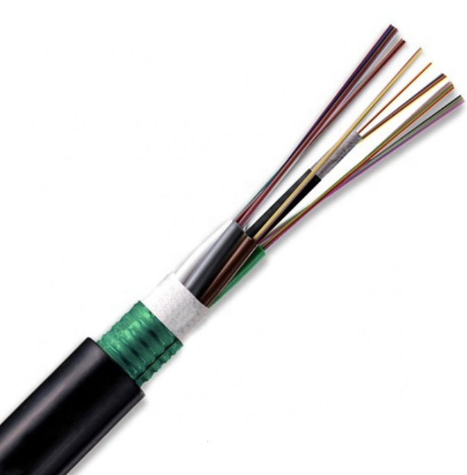 ISO Pipeline Laying Direct Buried Fiber Optic Cable 24 Core GYTZY53
