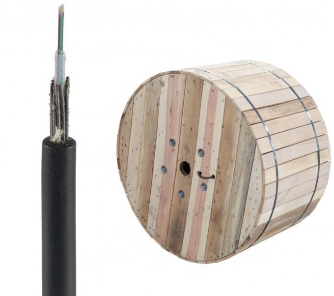 PE Sheath 12 Core Anti Termite Cable , GYXTY04 Overhead Cable Laying