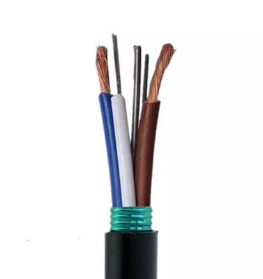 6C Hybrid Composite Cable , G657a2 PBT Hybrid Fiber Optic Cable