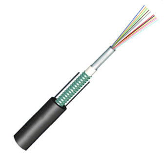 1310nm Gel Filled Fiber Optic Cable , GYTA333 24 Strand Fiber Optic Cable