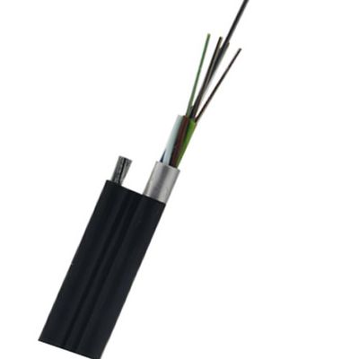 Steel PE 12 Strand Fiber Optic Cable , Aerial PBT Gyxtw Fiber Optic Cable