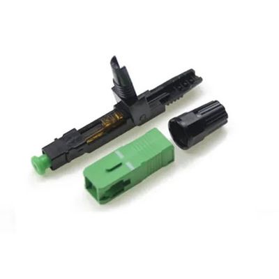 Quad Fiber Optic Cable Connectors , SC Apc Fiber Connector