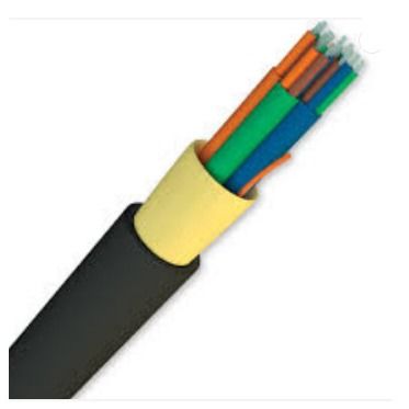 HDPE Air Blown Micro Cable , Outdoor 144 Core Fiber Optic Cable