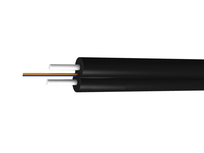 FTTH Indoor Fiber Optic Drop Cable 1/2/4core