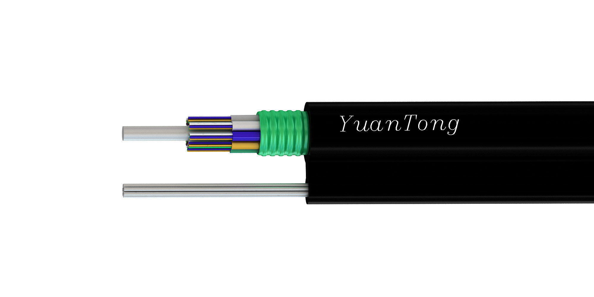 Gyxtc8 Pre Terminated Outdoor Fiber Optic Cable , Aerial Overhead Fiber ...