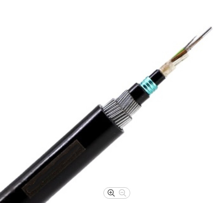 1310nm Gel Filled Fiber Optic Cable , GYTA333 24 Strand Fiber Optic Cable