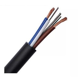 6C Hybrid Composite Cable , G657a2 PBT Hybrid Fiber Optic Cable